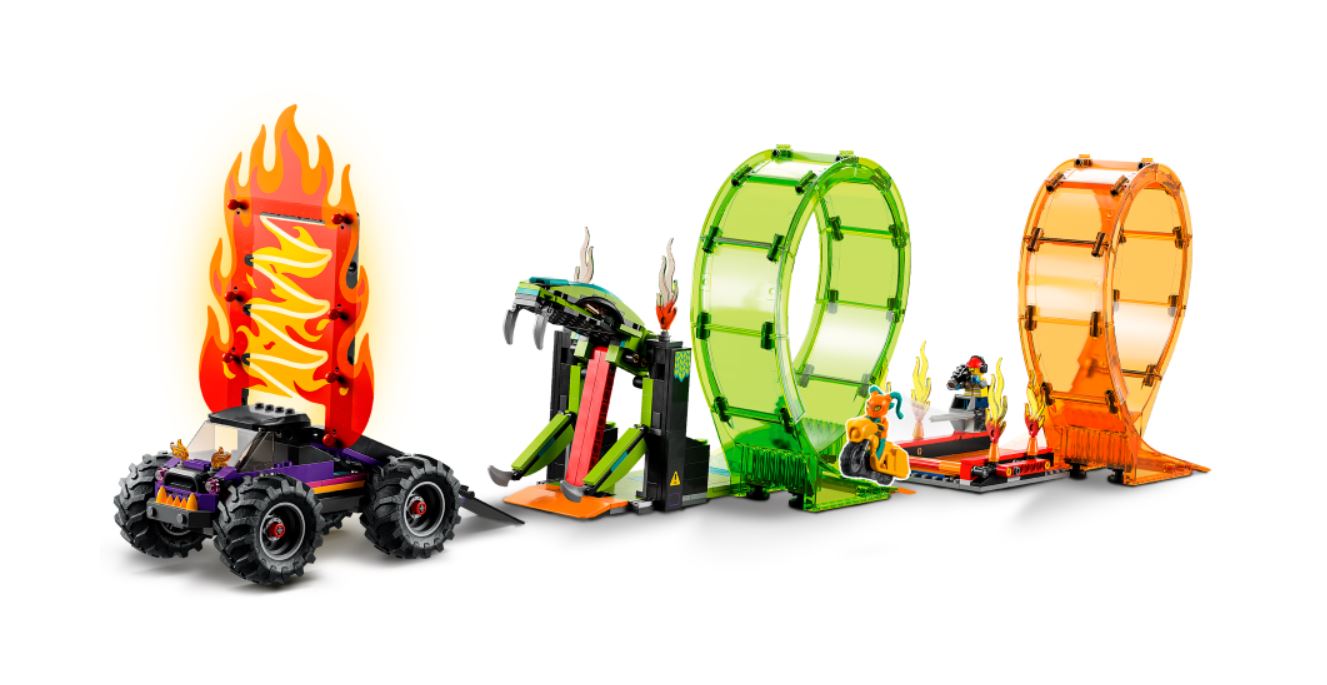 LEGO CITY STUNTZ - L'ARÈNE DE CASCADE AVEC DOUBLE LOOPING #60339 - LEGO ...