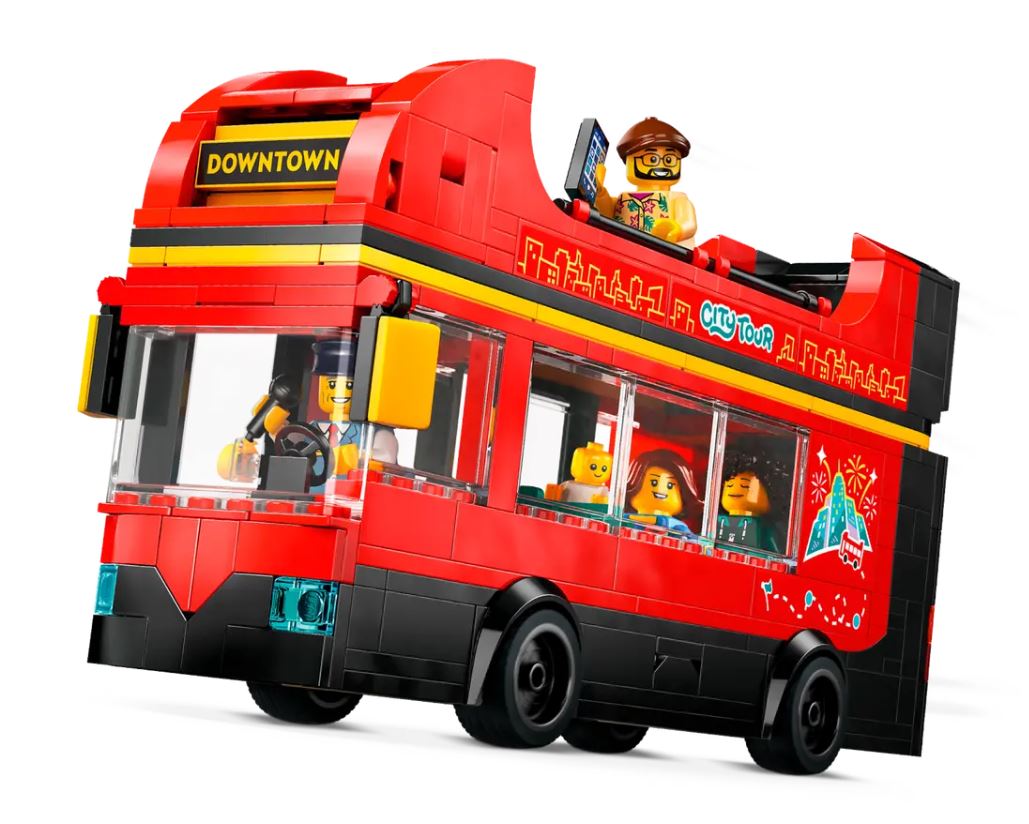 LEGO CITY - LE BUS TOURISTIQUE ROUGE À IMPÉRIALE #60407 - LEGO / City