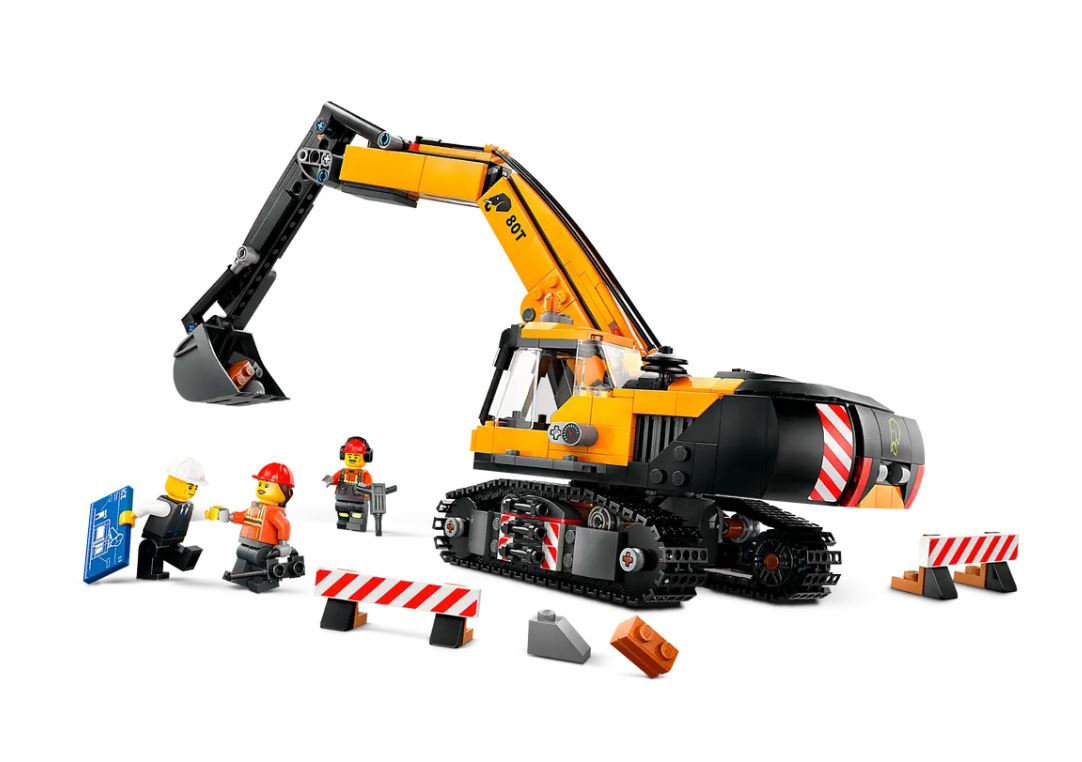 LEGO CITY - L'EXCAVATRICE DE CONSTRUCTION JAUNE #60420 - LEGO / City