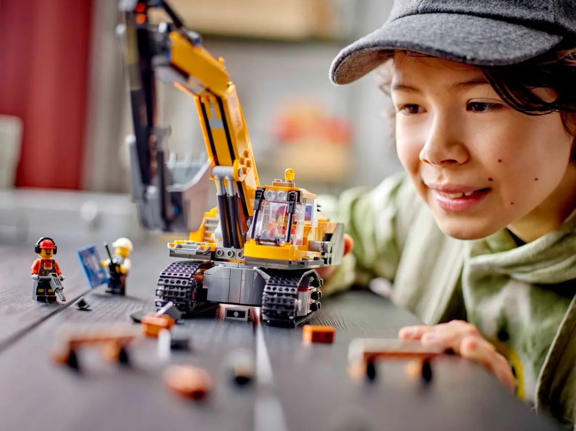LEGO CITY - L'EXCAVATRICE DE CONSTRUCTION JAUNE #60420 - LEGO / City