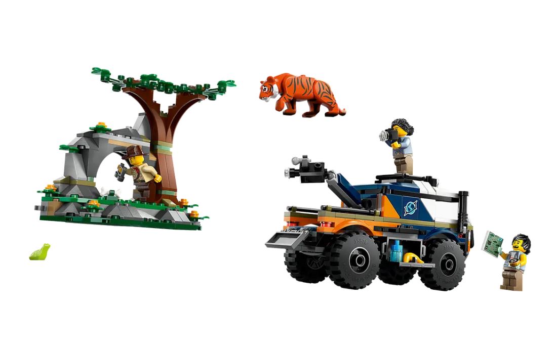 LEGO CITY - LE CAMION TOUT-TERRAIN D'EXPLORATION DE LA JUNGLE #60426 ...