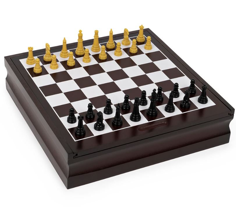 JEU BOÎTE DE BOIS - COFFRET DE 10 JEUX CLASSIQUE FAMILLE - JEUX DE ...