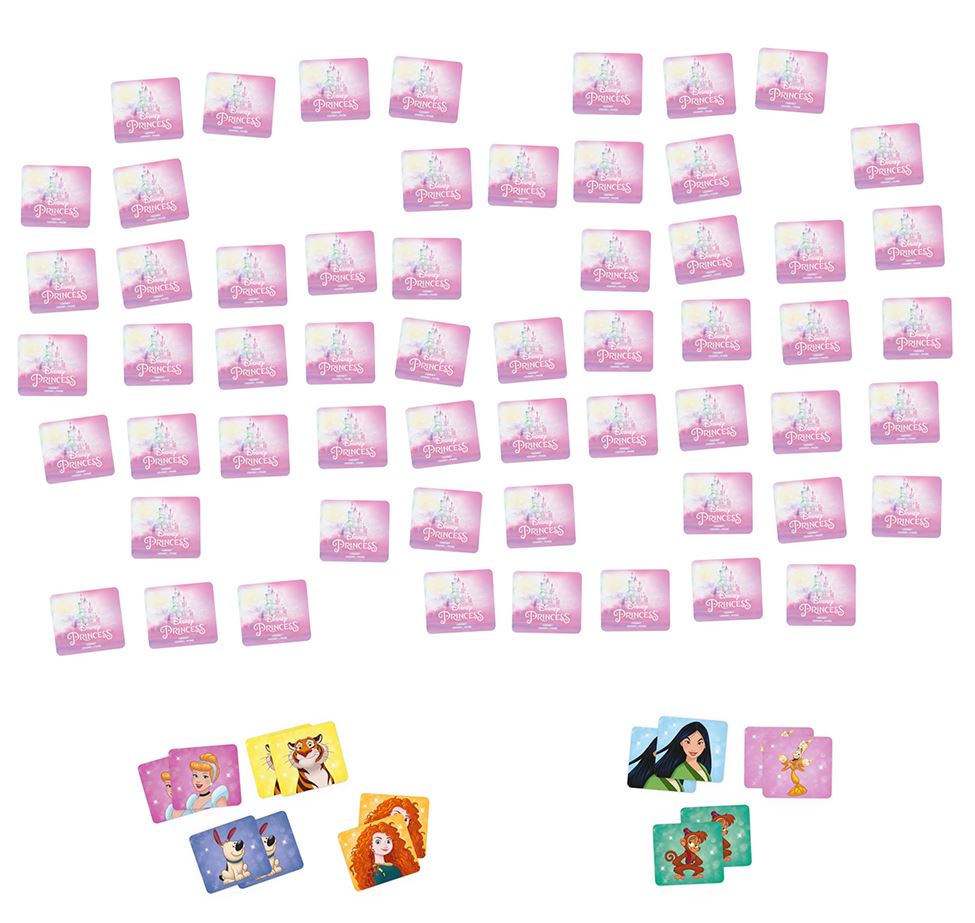 JEU DE MÉMOIRE - PRINCESSES DISNEY - JEUX DE SOCIÉTÉ / Préscolaire (5 ...
