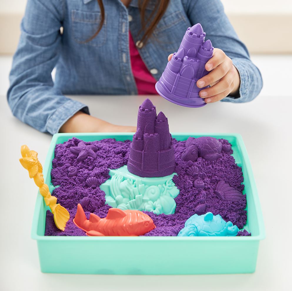 KINETIC SAND - COFFRET CHÂTEAU BAC À SABLE ASST - BRICOLAGE / Pâte à ...