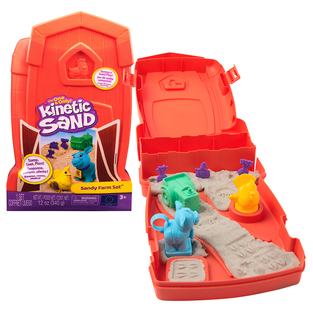 KINETIC SAND - COFFRET LA FERME DE SANDY - BRICOLAGE / Pâte à modeler ...
