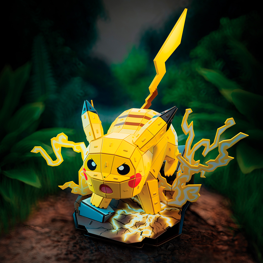 JC25 4D BUILD - PIKACHU (POKÉMON) - CONSTRUCTION / Mega Bloks et Mega ...