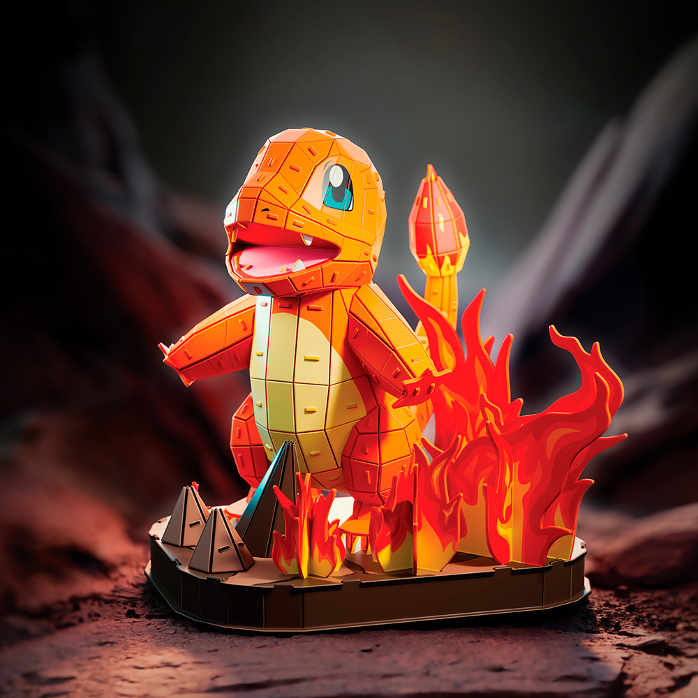 JC25 4D BUILD - CHARMANDER (POKÉMON) - CONSTRUCTION / Mega Bloks et ...