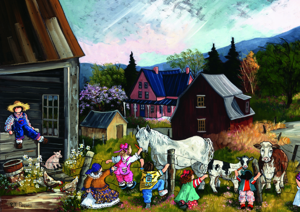 PBI CASSE-TÊTE 1000 PIÈCES - À LA FERME (PAULINE PAQUIN) - CASSE-TÊTES ...