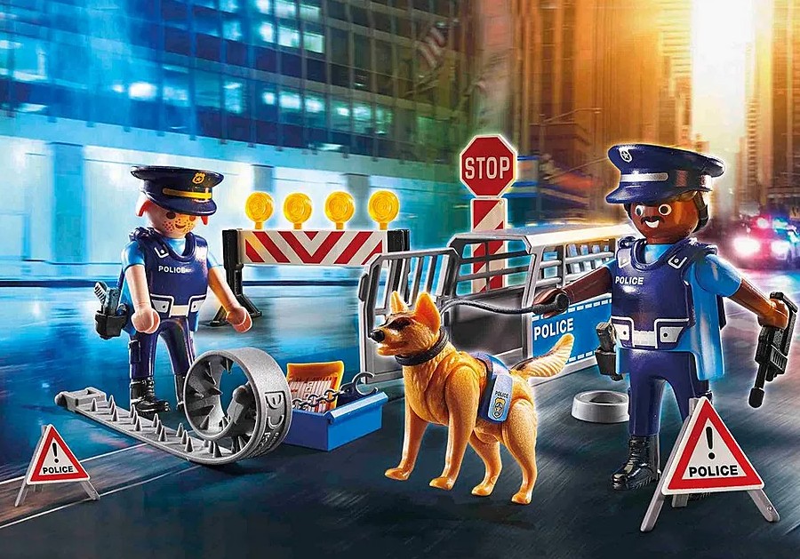PLAYMOBIL CITY ACTION - BARRAGE DE POLICE #6878 - PLAYMOBIL / City Action