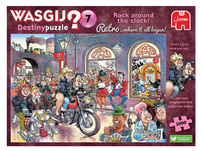 WASGIJ DESTINY RETRO NO 7 ROSE CASSE-TÊTE 1000 PIÈCES - LE ROCK À TOUTE ...