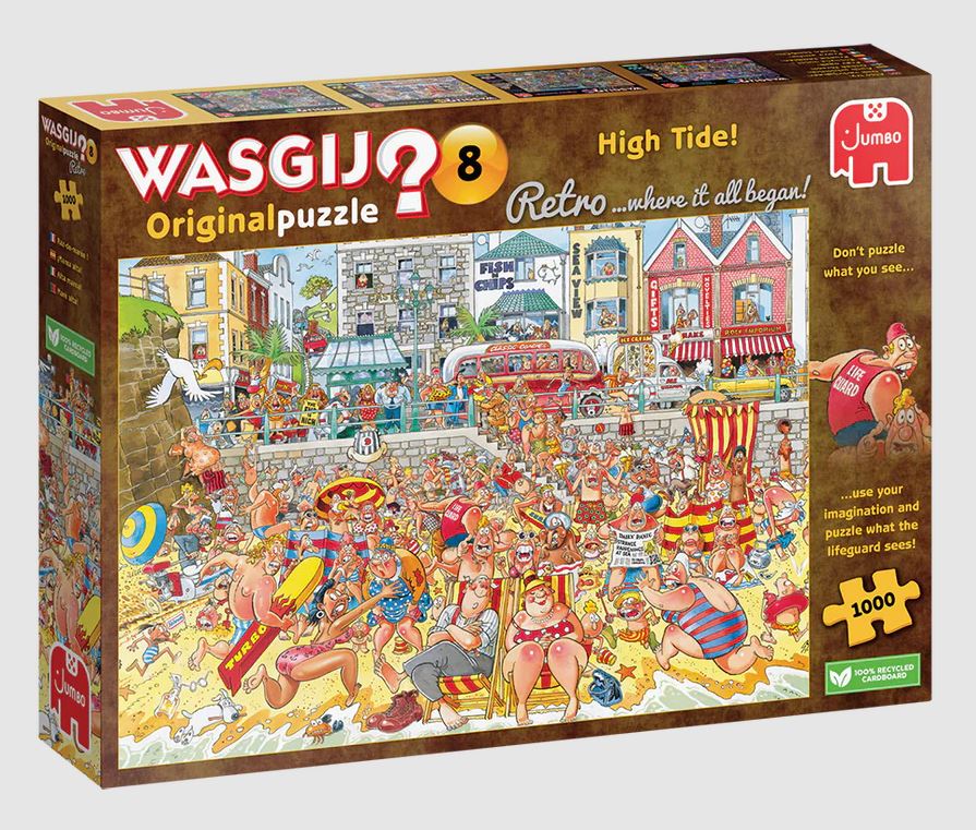 WASGIJ ORIGINAL RETRO NO 8 JAUNE 1000 PIÈCES - MARÉE HAUTE #70-00328 ...
