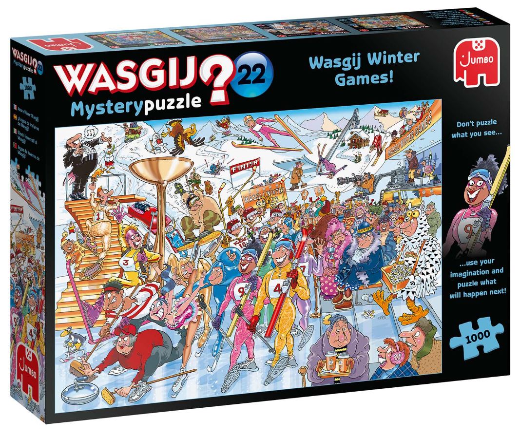 WASGIJ MYSTERY NO 22 BLEU CASSE-TÊTE 1000 PIÈCES - JEUX D'HIVER #70 ...