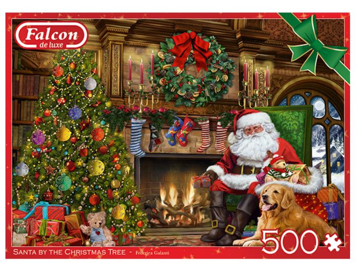 FALCON CASSE-TÊTE 500 PIÈCES - LE PÈRE NOËL PRÈS DU SAPIN - CASSE-TÊTES ...