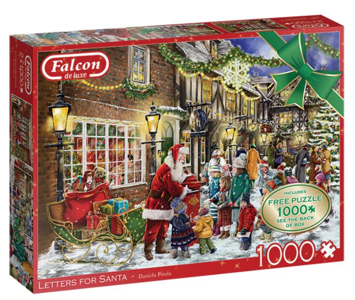 FALCON CASSE-TÊTE 2 X 1000 PIÈCES - LETTRES POUR LE PÈRE NOËL - CASSE ...