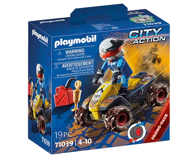 PLAYMOBIL CITY ACTION - PROMO-PACK PILOTE ET QUAD #71039 - PLAYMOBIL ...