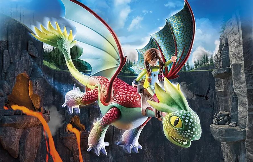 PLAYMOBIL DRAGONS DREAMWORKS - LES NEUF ROYAUMES - FEATHERS ET ALEX ...