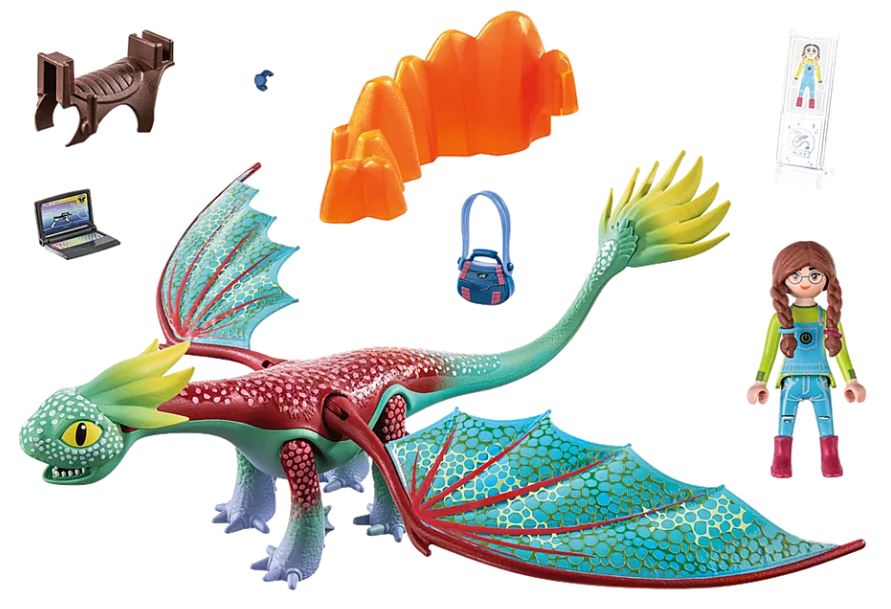 PLAYMOBIL DRAGONS DREAMWORKS - LES NEUF ROYAUMES - FEATHERS ET ALEX ...