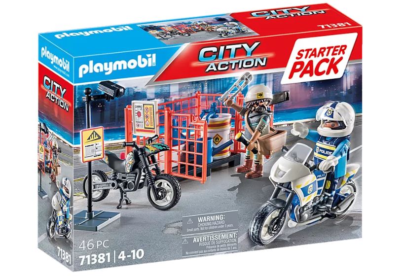PLAYMOBIL CITY ACTION - STARTER PACK POLICE #71381 - PLAYMOBIL / City ...
