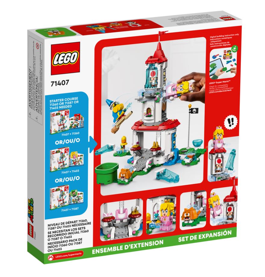 LEGO SUPER MARIO - ENSEMBLE D'EXTENSION : LE COSTUME DE PEACH CHAT ET ...