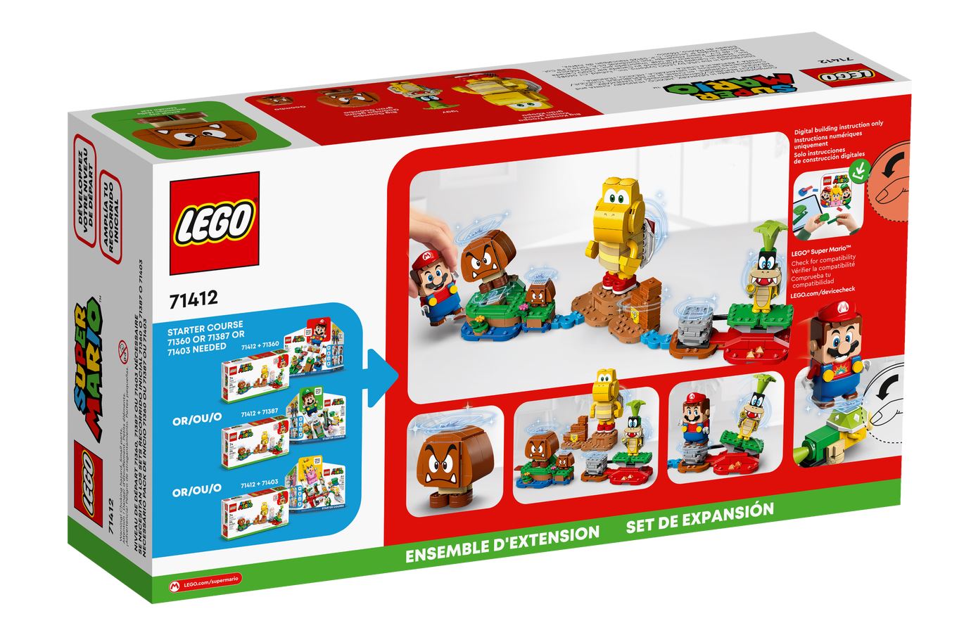 LEGO SUPER MARIO - ENSEMBLE D'EXTENSION BIG BAD ISLAND #71412 - LEGO ...