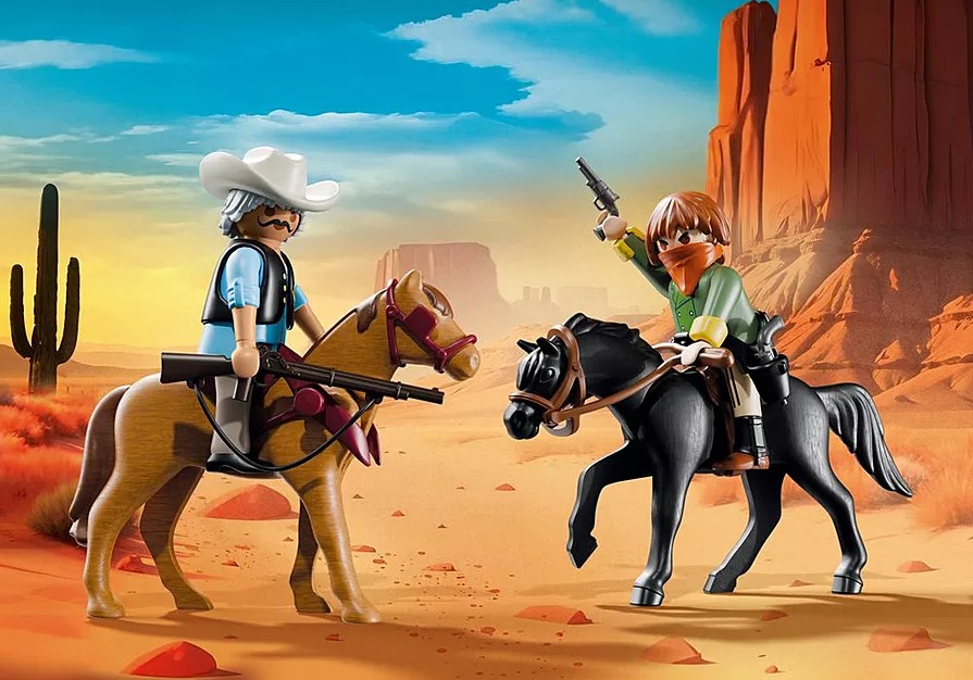 PLAYMOBIL WESTERN - PROMO PACKS ATTAQUE DE DILIGENCE AU FAR WEST #71862 ...