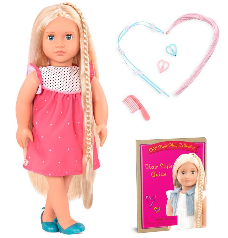 POUPÉE OG - HAYLEY 18"(46CM) CHEVEUX À COIFFER - POUPÉES, BARBIE ET ...