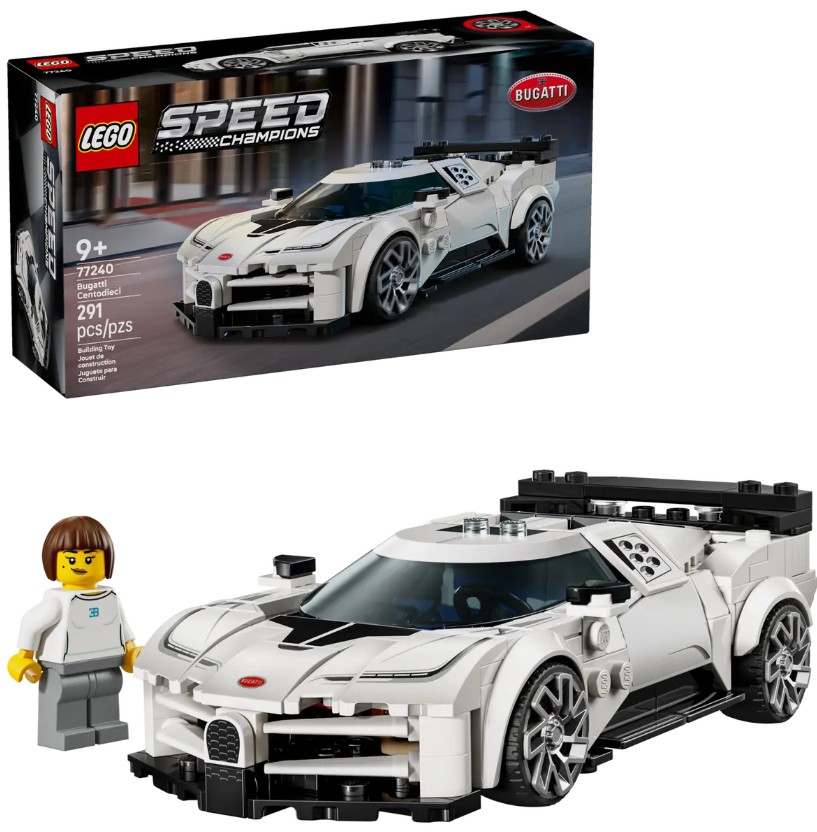 SPEED CHAMPIONS - L'HYPERVOITURE SPORT BUGATTI CENTODIECI #77240 - LEGO ...