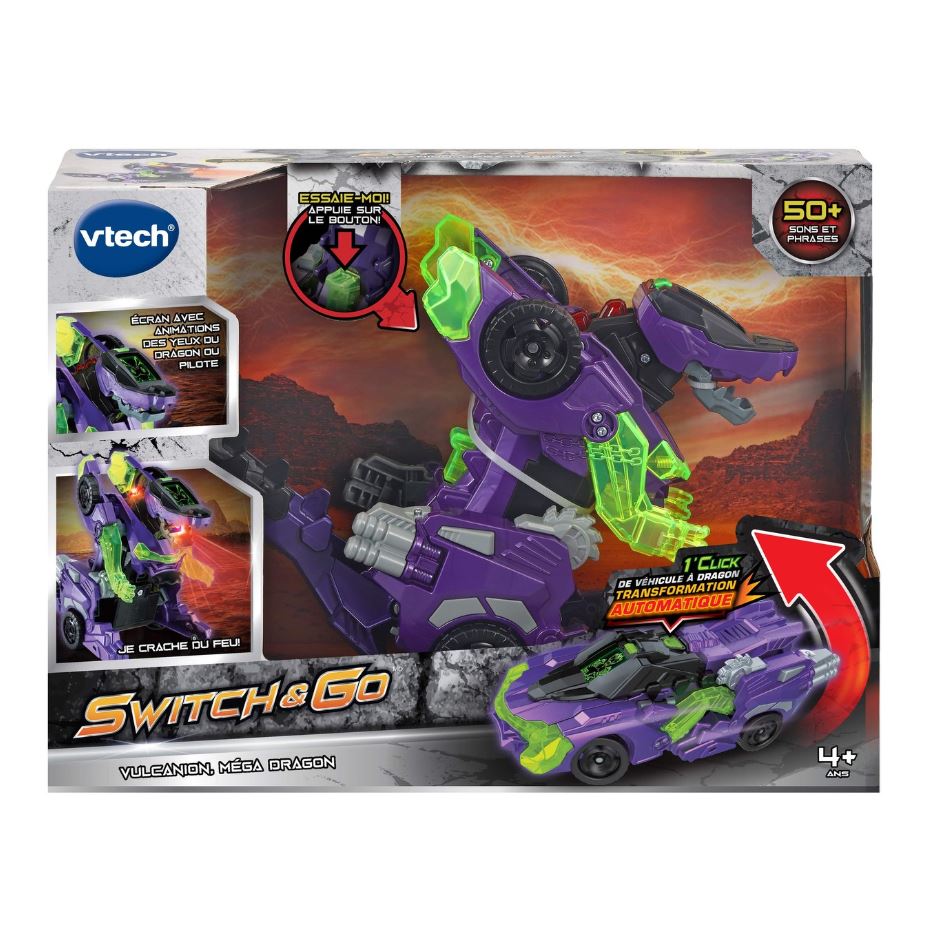 VTECH - SWITCH & GO VULCANION MÉGA DRAGON - CAMIONS, ARMES ET ...
