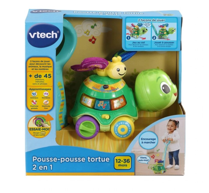 VTECH - POUSSE POUSSE TORTUE 2 EN 1 - BÉBÉ / V-Tech