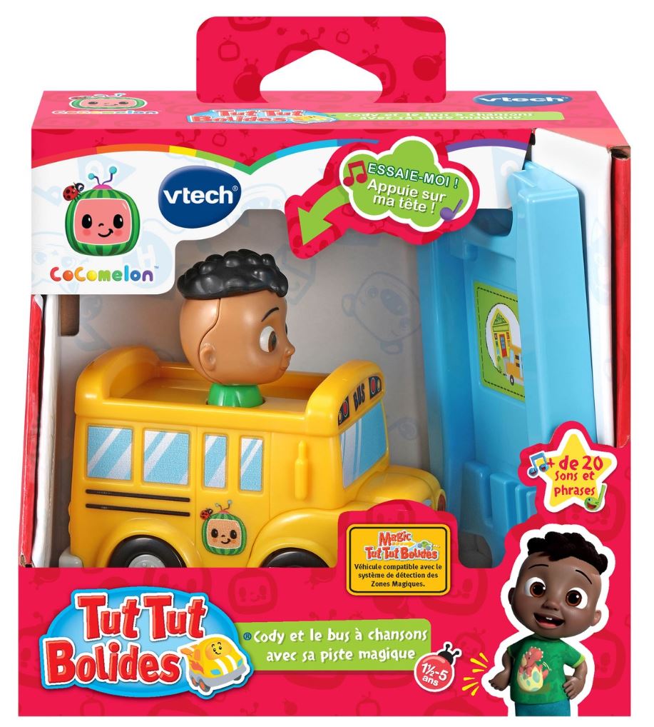 VTECH - COCOMELON TUT TUT BOLIDES - CODY ET LE BUS À CHANSONS - BÉBÉ ...