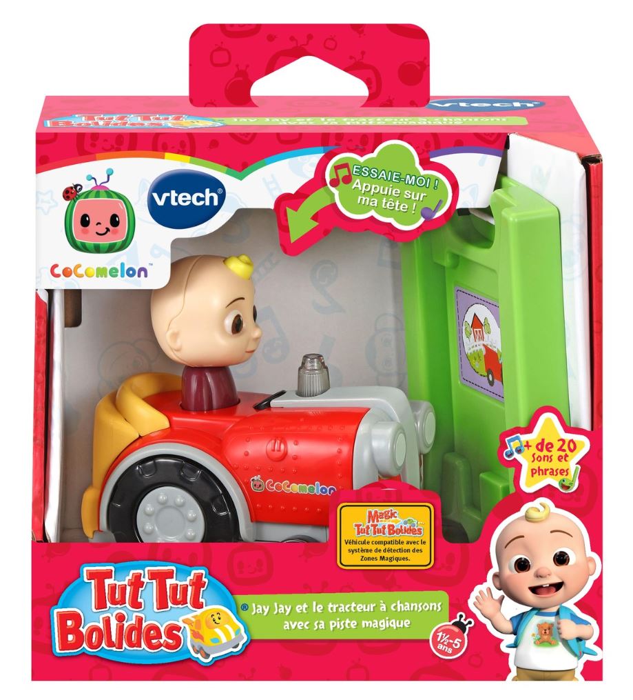 VTECH - COCOMELON TUT TUT BOLIDES - JAY JAY ET LE TRACTEUR À CHANSONS ...