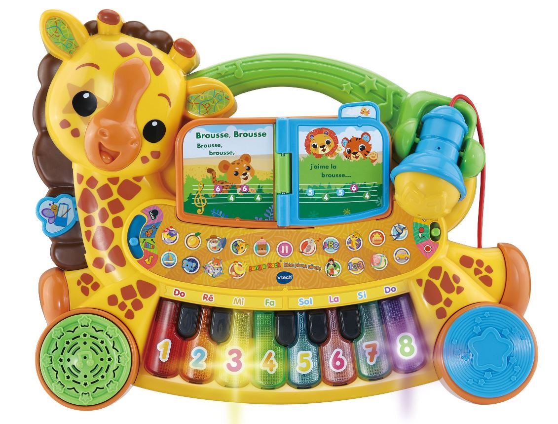 VTECH - JUNGLE ROCK MON PIANO GIRAFE VERSION FRANÇAISE - BÉBÉ / V-Tech