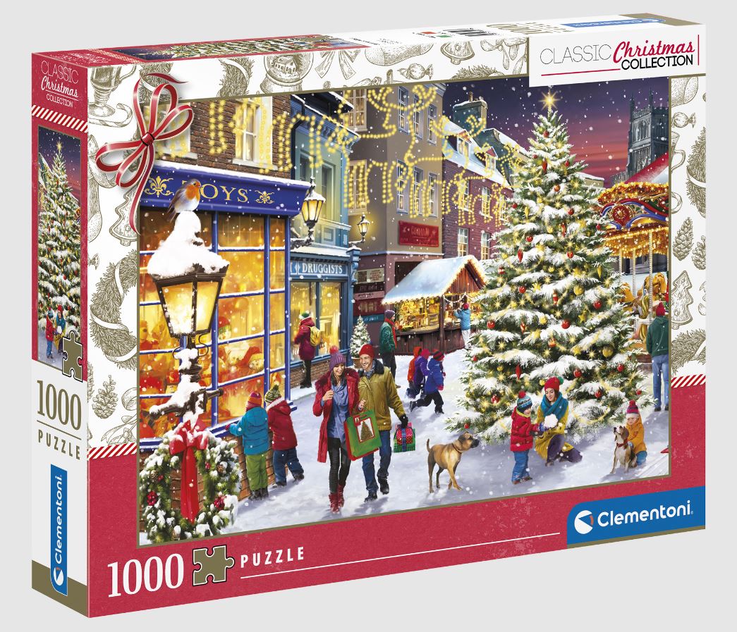 CLEMENTONI CASSE-TÊTE 1000 PIÈCES - LE VILLAGE DE NOËL #81503 - CASSE ...