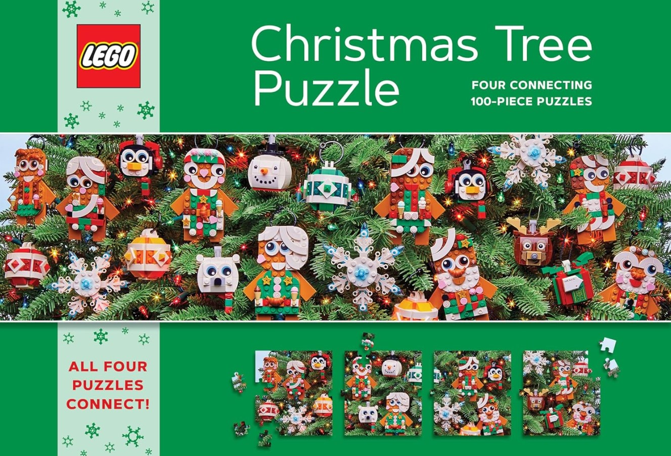 CASSE-TÊTE DE LEGO 4 X 100 PIÈCES - SAPIN DE NOËL - CASSE-TÊTES / Casse ...