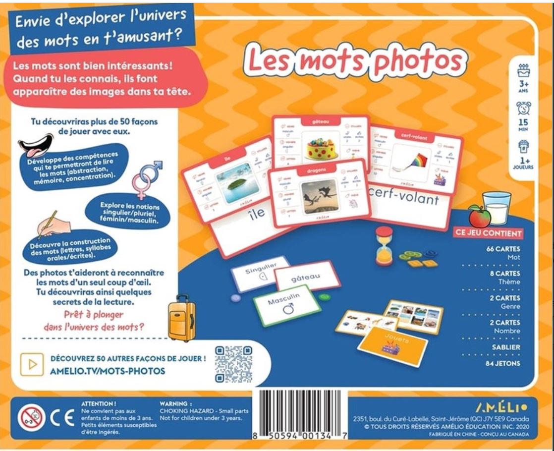 // JEU AMELIO - 50+ FAÇONS DE JOUER AVEC LES MOTS PHOTOS - JEUX DE ...