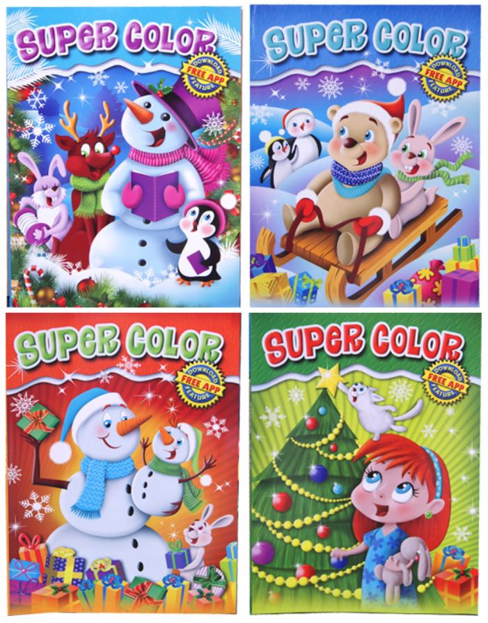 CAHIERS À COLORIER DE NOËL DE 64 PAGES 8" X 10.5" (BILINGUE) ASST ...