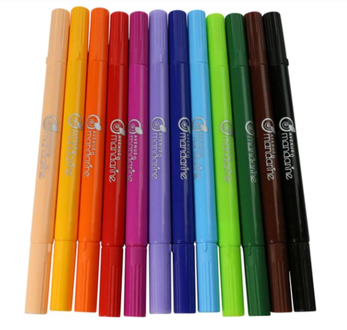 // CRAYON FEUTRE DOUBLE POINTES - MANDALA - BRICOLAGE / Dessin ...