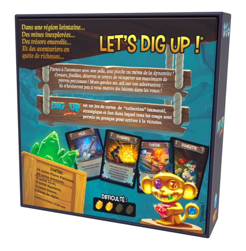 JEU DIG UP AVENTURES - JEUX DE SOCIÉTÉ / Adultes (passionnés des jeux)