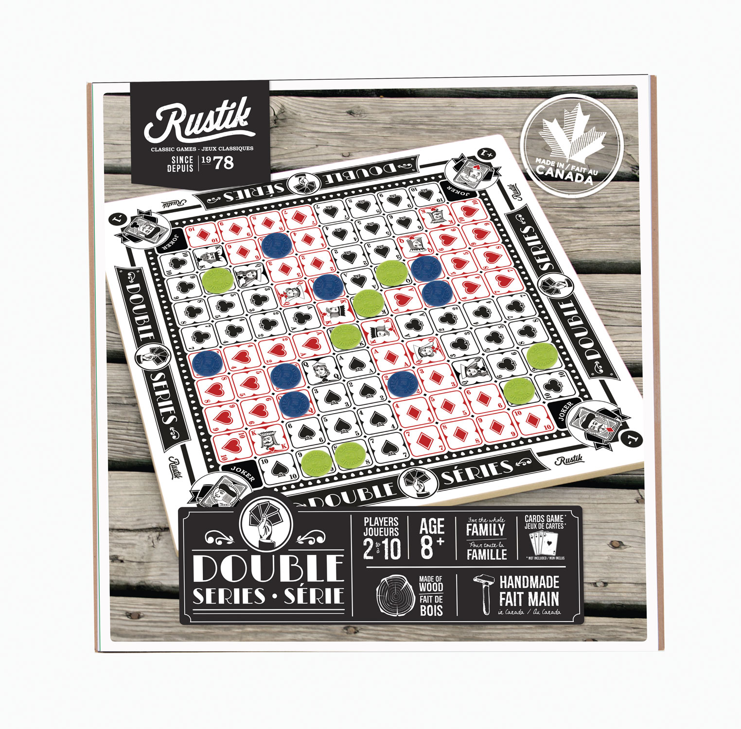 JEU DOUBLE SERIES EN BOIS - (JEU SÉQUENCE) - JEUX DE SOCIÉTÉ / Adultes ...