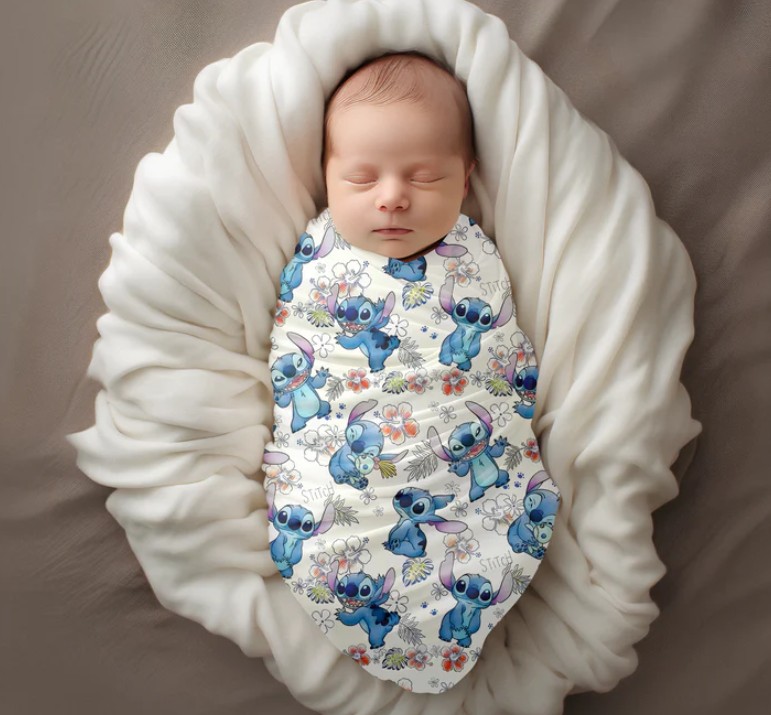 MINI BISCUIT - MOUSSELINE BONHOMME STITCH CLASSIQUE (LANGE) - BÉBÉ ...