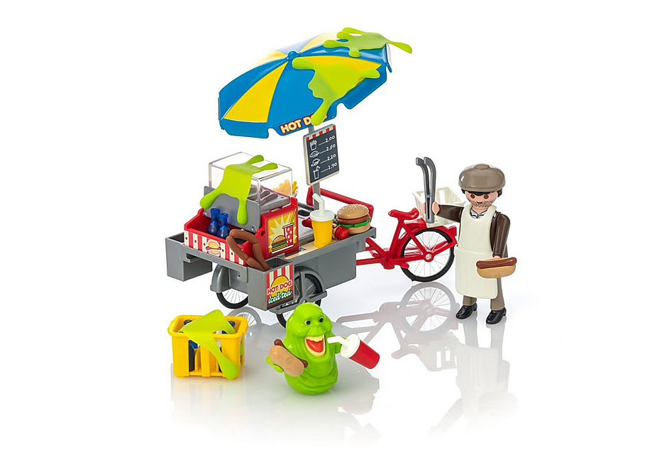 PLAYMOBIL - BOUFFE-TOUT AVEC STAND DE HOT-DOG #9222 - PLAYMOBIL ...
