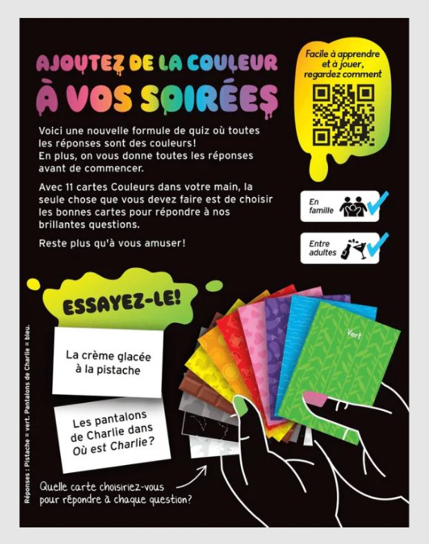 JEU QUELLE COULEUR? - NOUVEAU FORMAT - FR - JEUX DE SOCIÉTÉ / Adultes ...