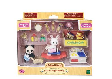 CALICO CRITTERS - COFFRE À JOUETS POUR BÉBÉ - BÉBÉS LAPIN ET PANDA DES ...