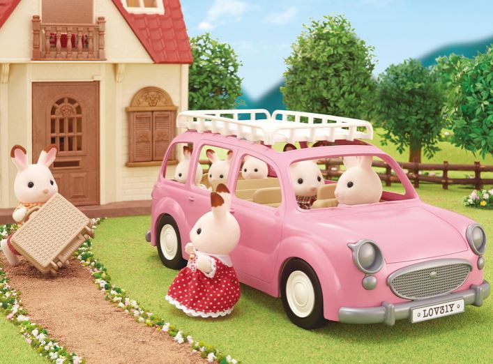 CALICO CRITTERS - VOITURE FAMILIALE ROSE (CONVERTIBLE EN ENSEMBLE DE ...