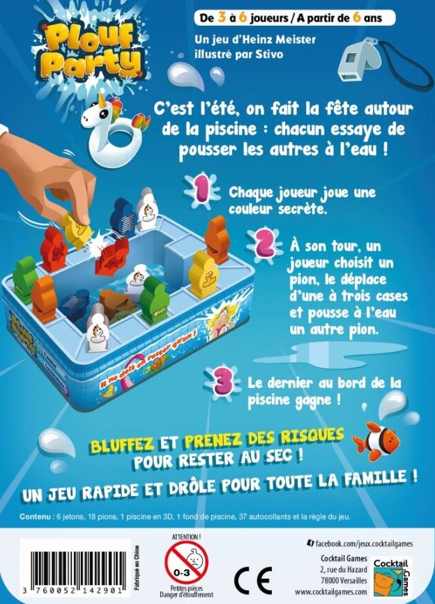 JEU PLOUF PARTY - JEUX DE SOCIÉTÉ / Enfants (6 à 8 ans)