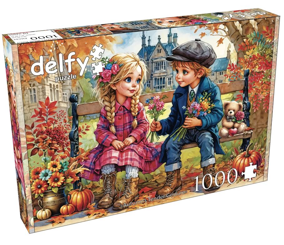 DELFY CASSE-TÊTE 1000 PIÈCES - LE TENDRE GESTE DE L'AUTOMNE #DE-24003 ...