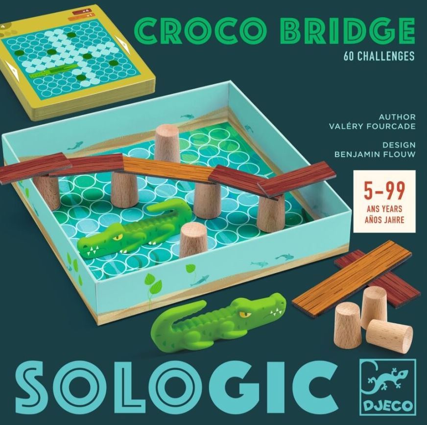 JEU DJECO - SOLOGIC - CROCO BRIDGE - JEUX DE SOCIÉTÉ / Préscolaire (5 ...