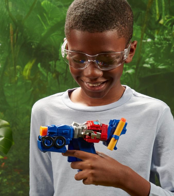 NERF BLASTER CONVERTIBLE 2 EN 1 - TRANSFORMERS OPTIMUS PRIME AVEC MODE ...