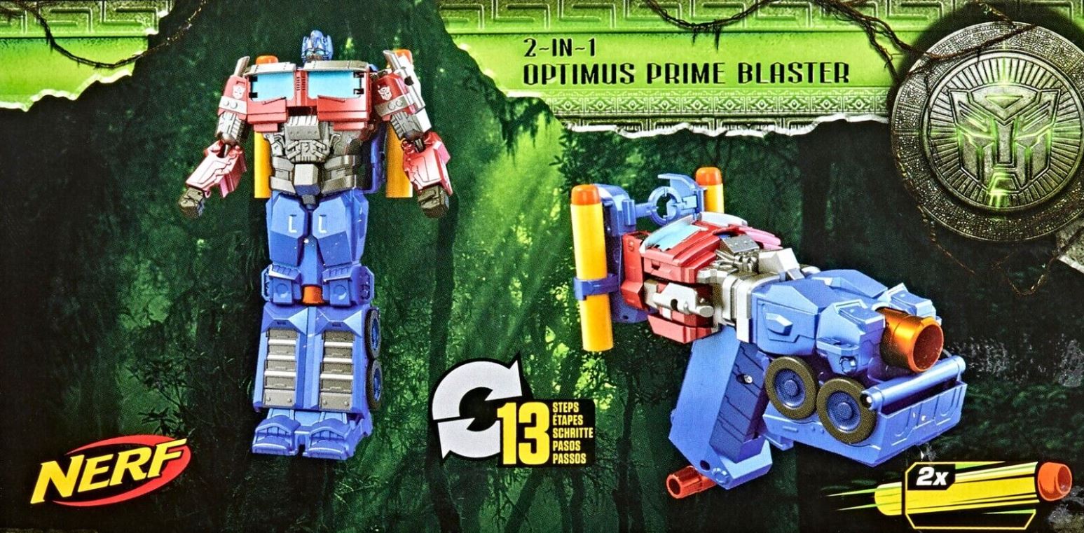 NERF BLASTER CONVERTIBLE 2 EN 1 - TRANSFORMERS OPTIMUS PRIME AVEC MODE ...