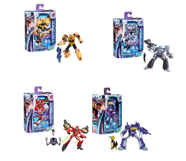 TRANSFORMERS EARTHSPARK - FIGURINE CLASSE DELUXE ASST - CAMIONS, ARMES ...